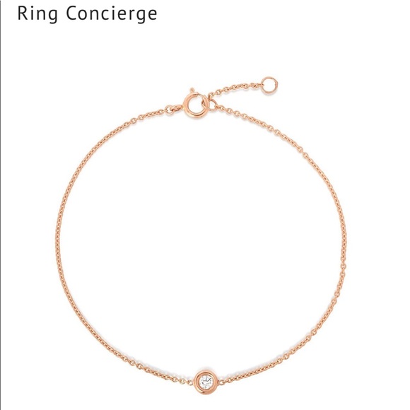Ring Concierge | Jewelry | White Gold Single Diamond Bracelet Ring Concierge | Poshmark